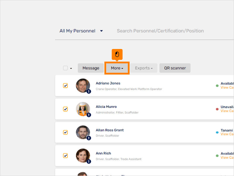 Add Personnel to a Resource Pool – MyPass Global Support