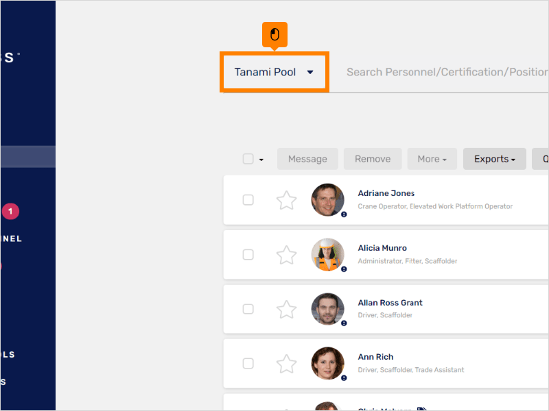 Add Personnel to a Resource Pool – MyPass Global Support