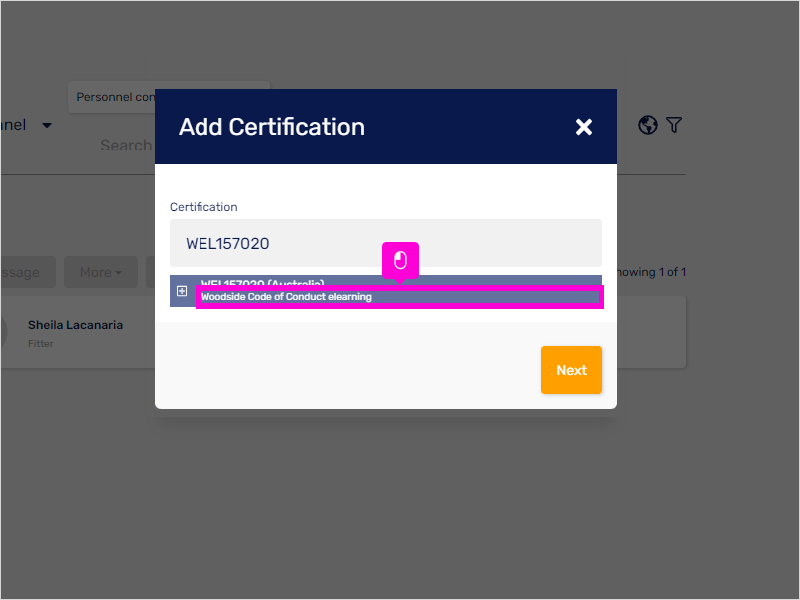 How to Assign Desired Woodside Inductions – MyPass Global Support