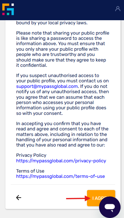 Create Your Account – MyPass Global Support