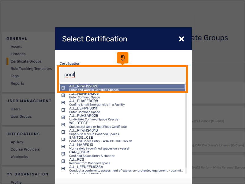 Create Certificate Groups – MyPass Global Support