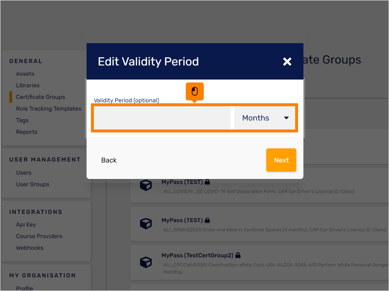 Create Certificate Groups – MyPass Global Support