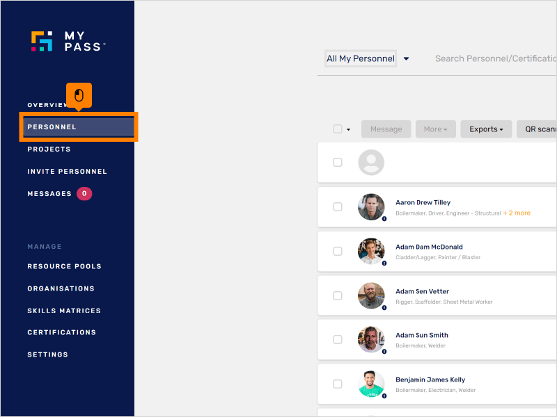 Assign a Compliance Position – MyPass Global Support