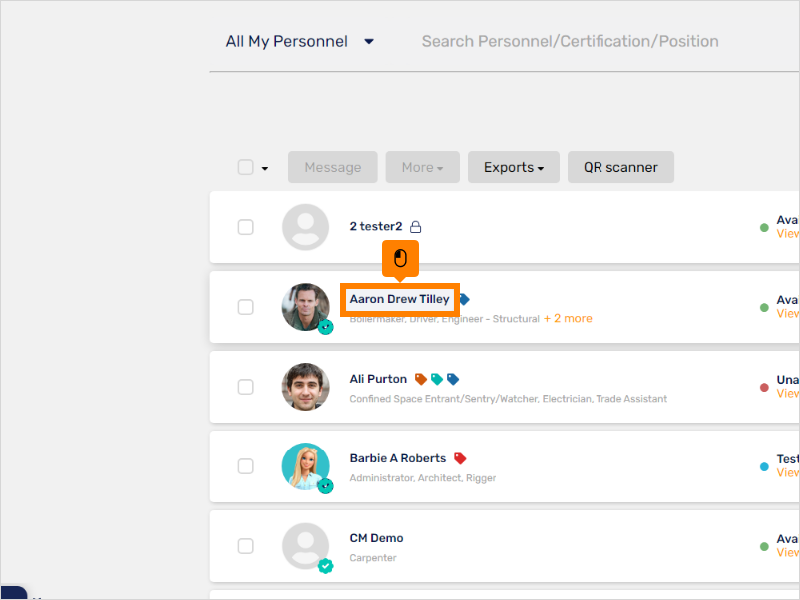 Assign a Compliance Position – MyPass Global Support