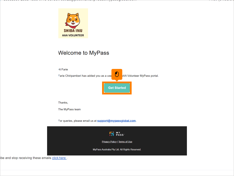 Create Your MyPass Admin Account – MyPass Global Support