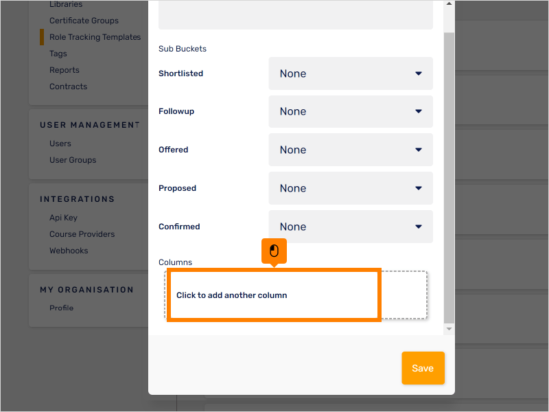 Create a Role Tracking Template – MyPass Global Support